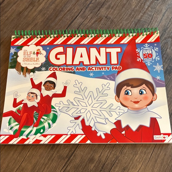Bendon | Office | Bendon Giant Coloring And Activity Pad Red And Green ...